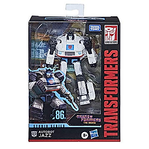 Transformers Toys Studio Series 86-01 Deluxe Class The The Movie 1986 Autobot Jazz Action Figure - Ages 8 and Up, 4.5-inch