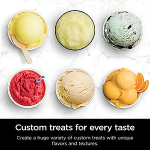 Ninja NC501 CREAMi Deluxe 11-in-1 XL Ice Cream Maker Silver (Renewed) Bundle with 2 YR CPS Enhanced Protection Pack