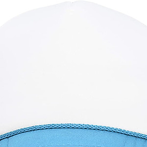MR.R Sublimation Blanks 2PCS Light Blue Color Polyester Mesh Cap Mesh Hat Two Tone Trucker Summer Mesh Cap with Adjustable Snapback