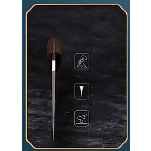 DENGJIA Chef Knife 7.2 Inch Chinese Chef's Knife and Meat Cleaver with Rosewood Handle Kitchen Knife