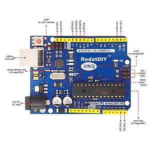 Super Starter Kit Based on Arduino UNO R3 with Tutorial and Controller Board Compatible with Arduino IDE, Includes Relay Wireless Radio Frequency Remote Control Switch Transmitter and Receiver kit