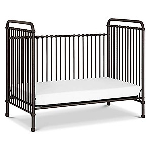 Namesake Abigail 3-in-1 Convertible Metal Crib in Vintage Iron, Greenguard Gold Certified