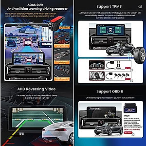 Android 12 Double Din Stereo Car GPS Multimedia Radio for BMW 5 Series GT F07 Car Stereo Head Unit Support 4G WiFi Bluetooth SWC Carplay,MNX 8 core 4+64G-CIC