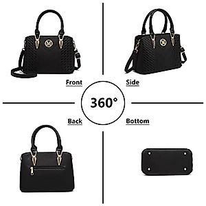 M Fashion Handbag for Women Pu Leather Shoulder Bag Crossbody Bags Top Handle Satchel Purse Bag Ladies Tote Bags