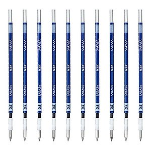 Zebra BRNJK5BL Prefer Sarasa NJK-0.5 Ballpoint Pen Refills, Blue, 10 Pieces