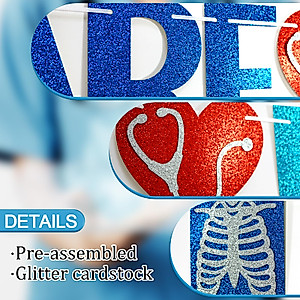 Respiratory Care Week Banner, Respiratory Care Week Party Banner, Happy Respiratory Care Week Sign, Respiratory Therapist Appreciation Party Decorations, Blue Glitter
