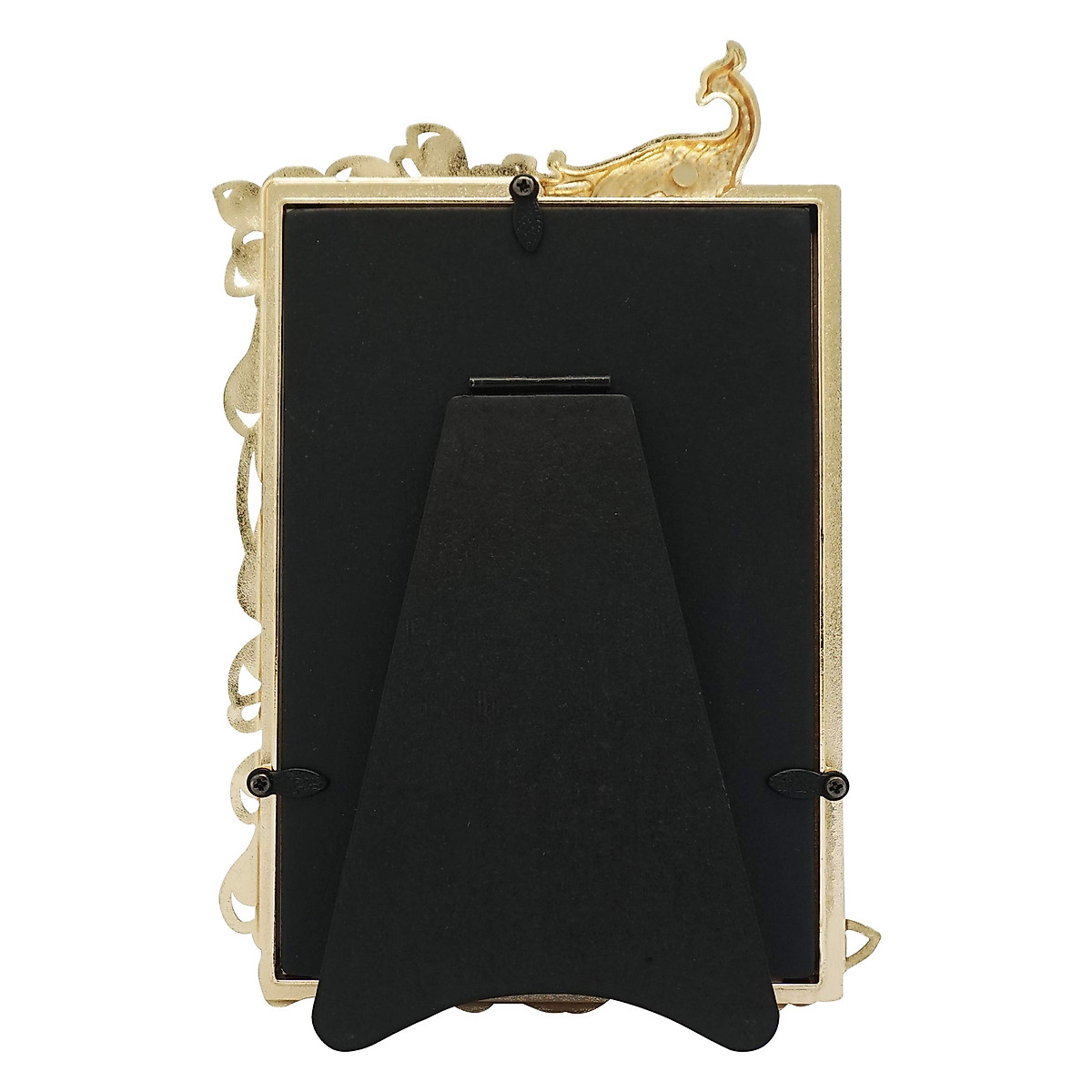 GIFTY GIFTY Jeweled Peacock Photo Frame / 4x6 In | For Vertical Display on Tabletops | Perfect for Home Decor, Wedding, Vacation, Graduation, Or Any Milestone Photos (Bronze) Gift Box