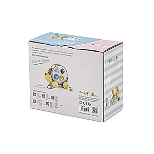 The Original Toy Company PolarB Viga Wood Toy - Pull Along Hedgehog with Sorting Wheel