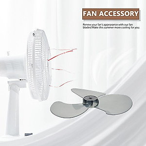 DOITOOL Universal Plastic 3 Leaves Fan Blade Set 16 Inch Replacement Fan Blades with Nut Cover Electric Fan Leaves for Table Standing Pedestal Fan