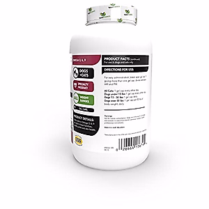 VetriScience Omega 3 Fish Oil for Dogs and Cats, 90 Soft Gels - Skin and Coat, Heart Health and Immune Support Fish Oil Supplement