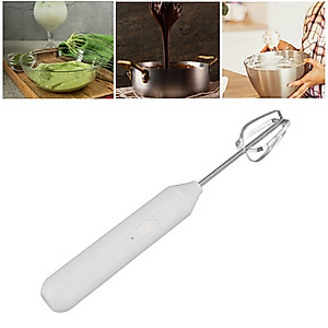 Electric Hand Blender，3 in 1 Immersion Blender Handheld, Beater Electric Milk Frother Coffee Blender Milkshake Blender Foamer Kitchen Tools(White)