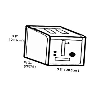VILLCASE 1pc Bread Machine Cover Bread Toaster Bread Oven Bread Maker Cover Toaster Cover 4 Slice Four Slice Toaster Appliance Cover Red Electrical Appliance Household