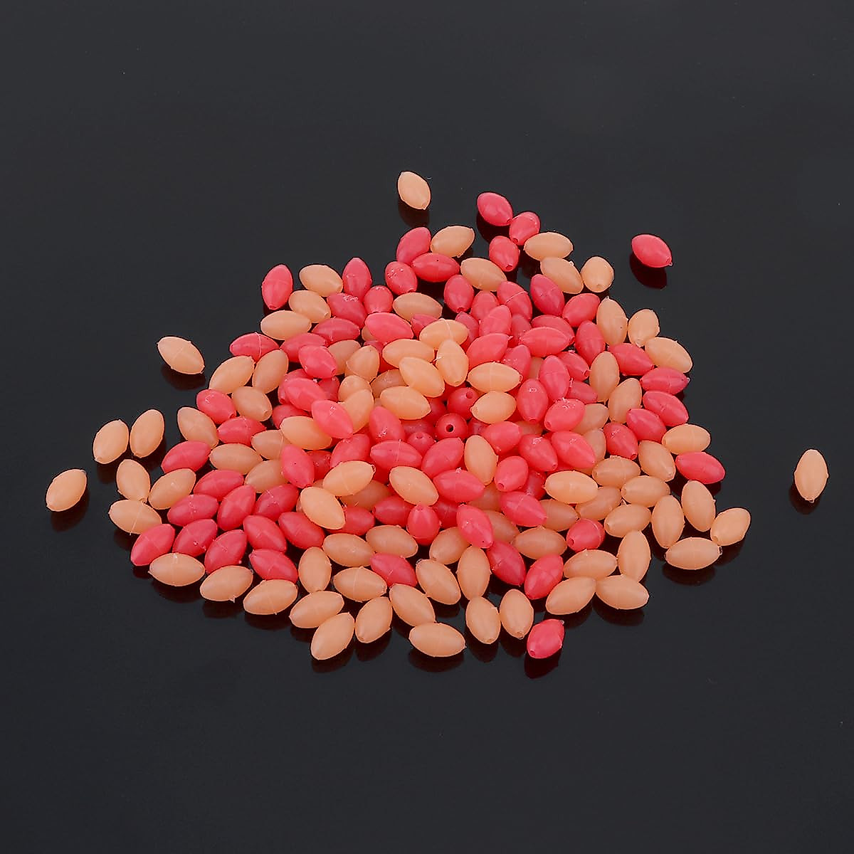 OriGlam 1500pcs Fishing Beads Assorted, Luminous Glow Fishing Beads Kit, Plastic Oval Beads Fishing Tackle, Luminous Fishing Bead Rigging Beads Fishing Lures Beads