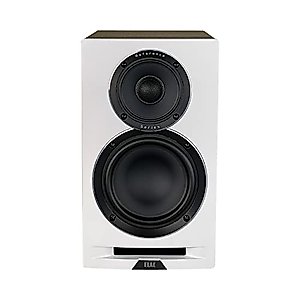 ELAC Uni-Fi Reference 3-Way 5-1/4" Bookshelf Speakers, Oak or Walnut Speakers for Home Theater and Stereo System, White Baffle with Oak Sides