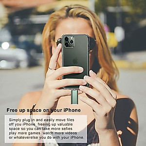 Flash Drive for iPhone 1TB, AUAMOZ USB Memory Stick Photo Stick External Storage Thumb Drive for iPhone iPad Android Computer (Dark Green)