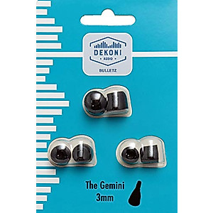 Dekoni Audio Premium Memory Foam Isolation Earphone Tips black - 3mm, 3 pack SM, MED, LRG