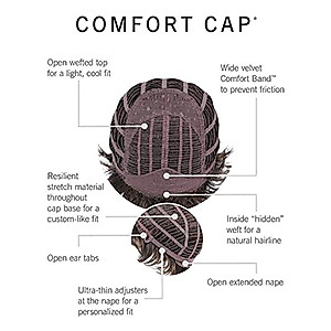 Bundle - 5 Items: Prosperity Wig by Gabor, Christy's Wigs Q & A Booklet, 2oz Travel Size Wig Shampoo, Wig Cap & Wide Tooth Comb - Color: LIGHT BROWN