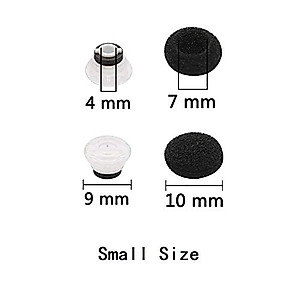 JNSA Small Size Eartips & Foam Cover 3 Pack Replacement Kit for Plantronics Voyager Legend [3 Ear Tips & 3 Foam Cover] (L3S)