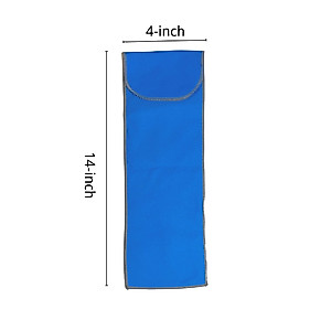 rejopfad Anti Tarnish Silver Storage Bag Velvet Fabric Blue Silver Protector Silverware Cutlery Storage Bag, Silverware Cutlery Holder for Drawer 7Pcs