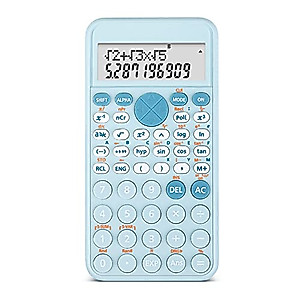Altsuceser 2 Line Electronic Scientific Calculator 240 Functions Arithmetic Calculator Large Display Math Calculator for Student Teacher Classroom High School College School Business Offices Blue