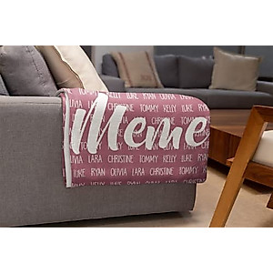 Personalized Name Blanket for Baby and Adults, Personalized Custom Throw blanket with name for mothers day, Best Gift for Mom, Dad, Grandma. Great Gift for Birthday Christmas Mothers Day Throw Blanket