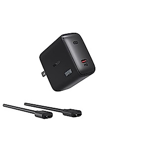 GOOLOO 100W USB C Wall Charger with Eva Protection Case for GT3000 GT4000 GT4000S, 100W PD GaN2 Fast Wall Charger Block with 6.6ft Cable, Compatible with MacBook iPad iPhone 14/13 Series and More