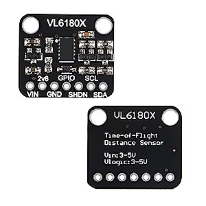 ACEIRMC VL6180 VL6180X Range Finder Optical Ranging Light Sensor Module Gesture Recognition Sensor I2C Interface 3.3V 5V Emitter Ambient Light Sensor for Arduino I2C (4)