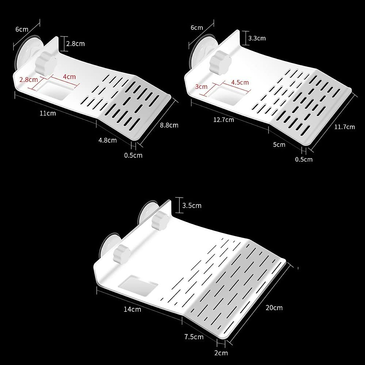 MinLia Feeders Fish Tank Decor Aquatic Pet Supplies Tortoise Aquarium Turtle Platform Rest Board Turtle Pier Basking Terrace(L)