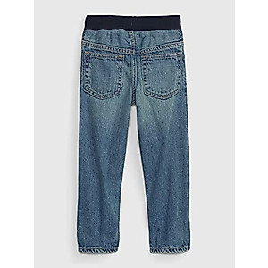 GAP Baby Boys Pull-on Slim Jeans, Medium Wash, 0-3 Months US