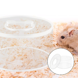 POPETPOP hamster bathroom reptile sand chinchilla bath house chinchilla cage accessories hedgehog wheel critter nation viewer hamster cage toilet bathtub bathroom supplies Acrylic daily use