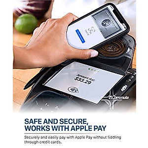 VENA vCommute Wallet Case Compatible with Apple iPhone 11 (6.1"-inch 2019), (Military Grade Drop Protection) Flip Leather Cover Card Slot Holder with Kickstand - Space Gray