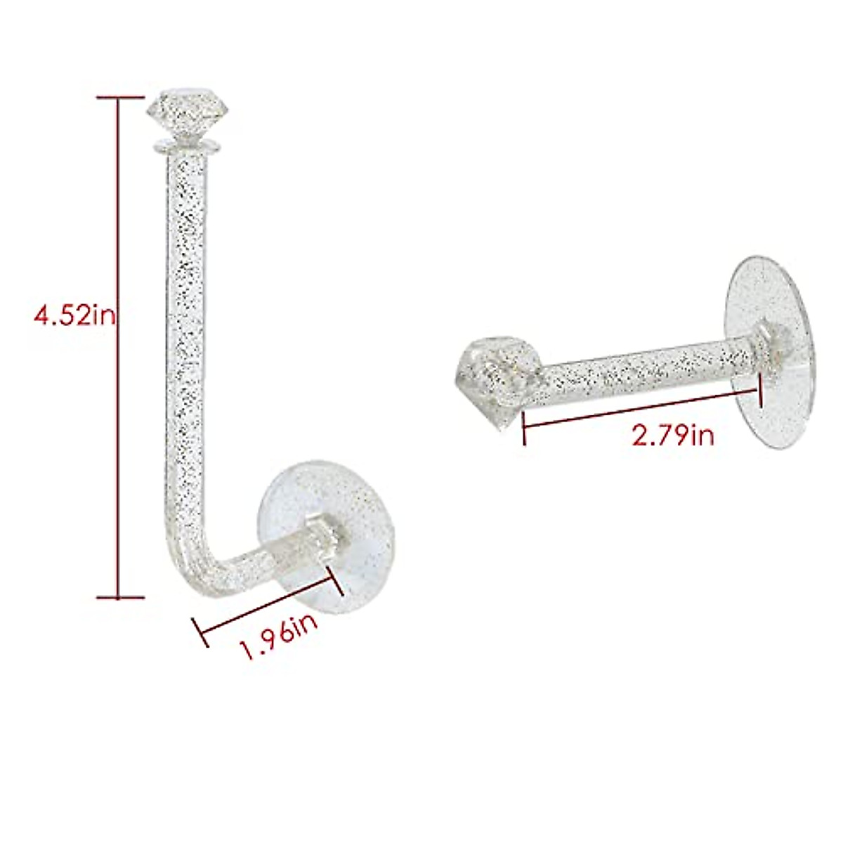 8 Pack Adhesive Scrunchie Hair Hairband Tie Holder - Hair Accessories Wall Hooks Stand Organizer Storage Holder for Girl Women Gifts Diy