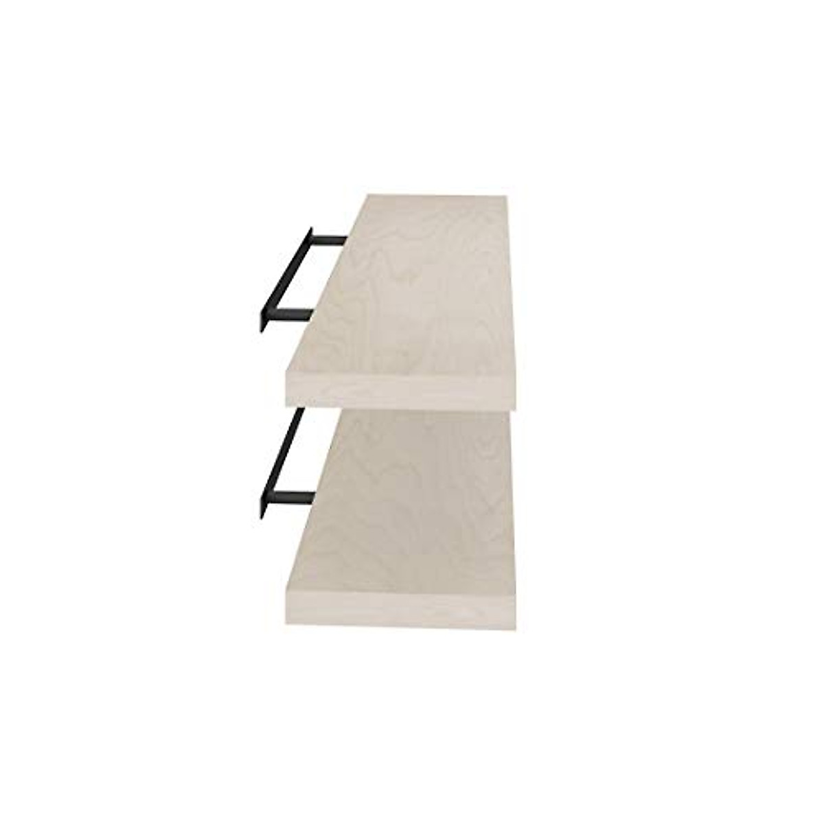 Bestar Universel 12W Set of 48W x 12D Floating Shelves in Natural Yellow Birch