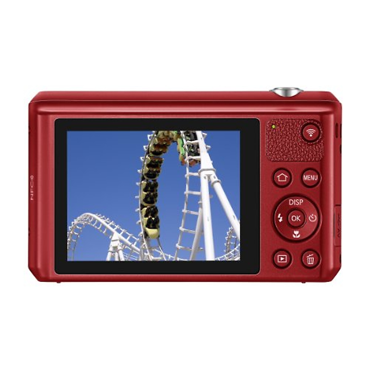 Samsung WB35F 16.2MP Smart WiFi & NFC Digital Camera with 12x Optical Zoom and 2.7" LCD (Red)