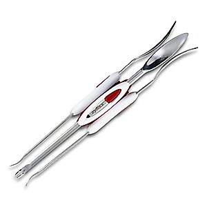 Zyliss Seafood Picks - Seafood Spoon & Fork - Stainless Steel Utensils - Dual-Ended Picks & Seafood Tools - Kitchen Tool & Gadget - Dishwasher Safe - Stainless Steel