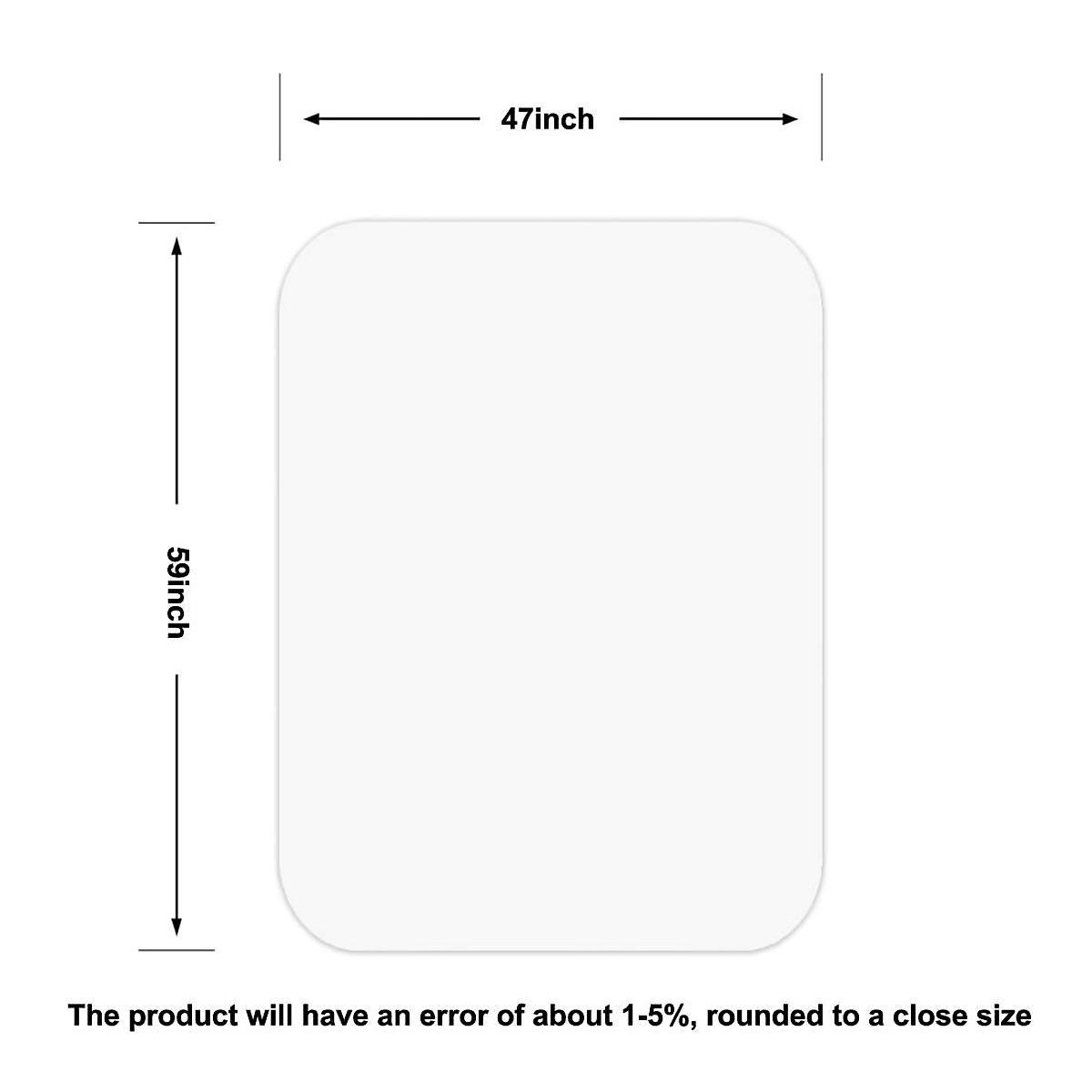 LeapYouth Large Office Chair Mat for Hardwood Floors - 48"×60" Anti-Slip Desk Chair Mat for Rolling Chairs - Heavy Duty Floor Protector for Home Office - Easy Clean and Flat Without Curling