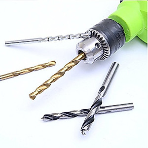 9pcs Twist Wood Masonry Drill Bits Set Concrete Anchors Screws Assortment Kit