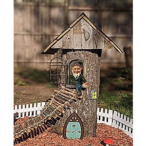 INNOLITES Elf Out The Door Tree Hugger Garden Gnome Statue, Garden Peeker Yard Art unimaginable Tree Sculpture Garden Decoration(Garden Gnomes)(Garden gnome A)