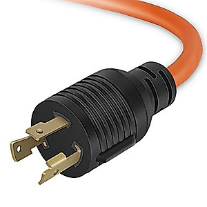 Cleyean Nema L5-30P to L14-30R Adapter Power Cord, L5-30 Male Generator Male to L14-30 Transfer Switch Female Adapter, 30Amp STW 10AWG 1.5FT