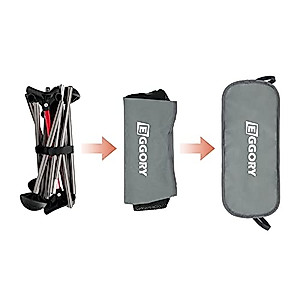 EGGORY Camping Chair, Outdoor Collapsible Chair, Portable Ultralight Compact Camping Folding Beach Chair with Anti-Sinking Large Feet, Stable Compact for Outdoor Camp, Travel, Beach, Picnic