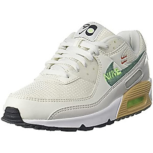 Nike Women's Air Max 90 Shoes, Black/Green, 7