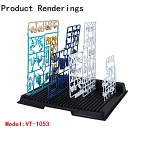 volunt Plastic Parts Shelf,Model Shelf,Placing Rack,Plastic Tool Drawer Storage Container Storage Box, Suitable for Gundam DIY Model Making Accessories of Model Action Figures (VT-1054)