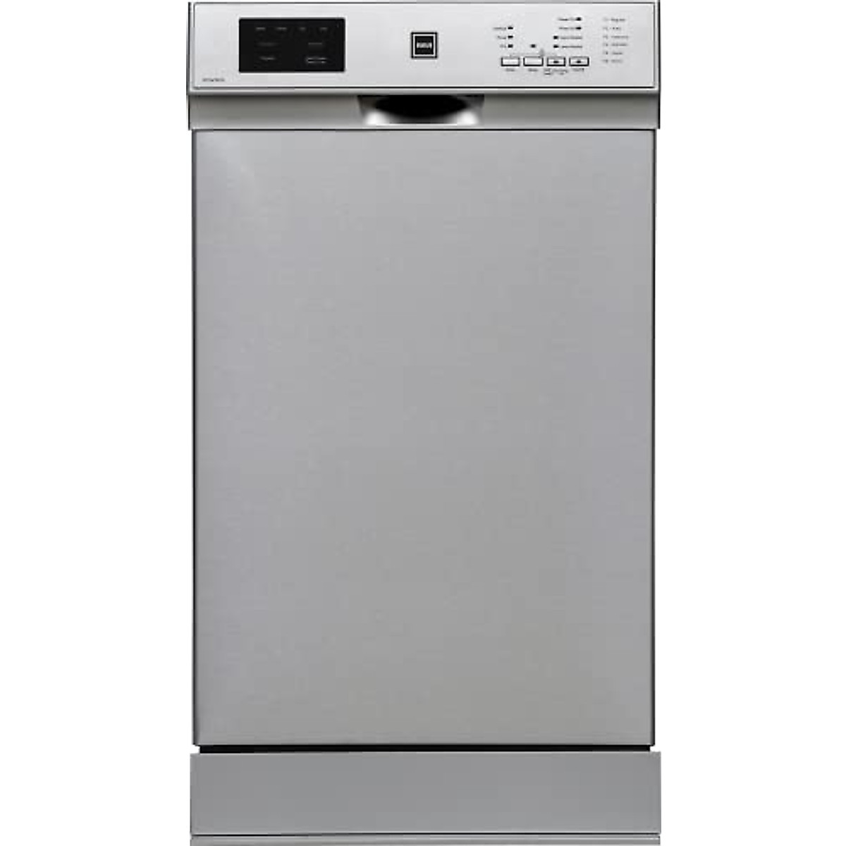 RCA RZ0381 Front Control-Built in FULLSIZE Dishwasher, 57 DBA, Stainless Steel, 18” WIDE, Stainless