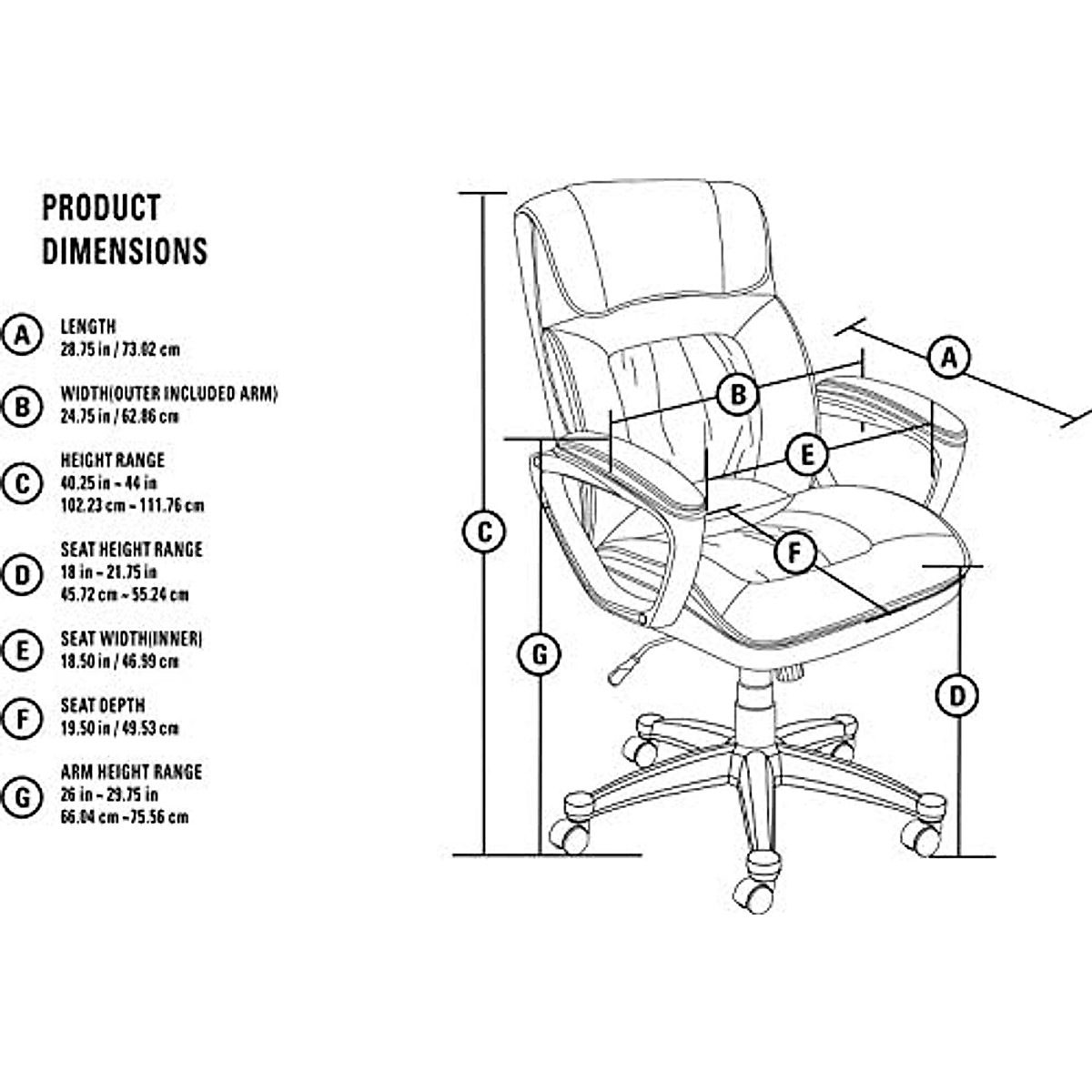 Serta Hannah Executive Microfiber Office Chair with Headrest Pillow, Adjustable Ergonomic with Lumbar Support, Soft Fabric, Plush Beige