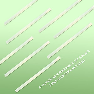 FEITA Cordless USB Rechargeable 2650mAh Mini Wireless Hot Melt Glue Gun Kit - With 30pcs Glue Sticks for Crafts, Arts, Home DIY Repairs