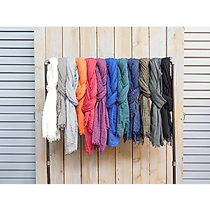 Hadley Wren womens Classic Soft Solid Lightweight Oblong Fashion Scarf, Bright Pink, One Size US