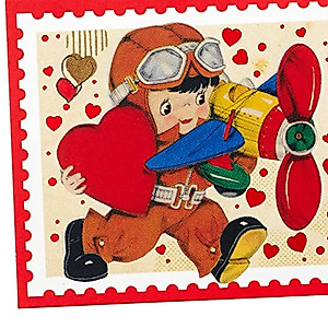 Hallmark Mini Valentines Day Cards Assortment, 18 Cards with Envelopes (Vintage, Be My Valentine)