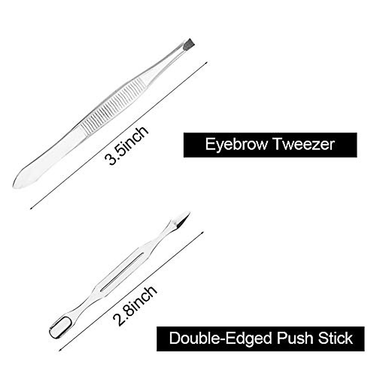 Manicure Set Nail Clippers Pedicure Kit, 10pcs Stainless Steel Toenail Foot Clippers Fingernails Grooming Kits Includes Cuticle Remover with Portable Travel Case