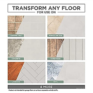 Rust-Oleum 358870 Floor Coating Top Coat Semi-Gloss Clear Quart