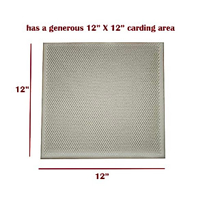 12"X 12" Blending Board Supplies Carder Carding Cloth Brush Replacement Pad for Fiber Wool (12" X 12")